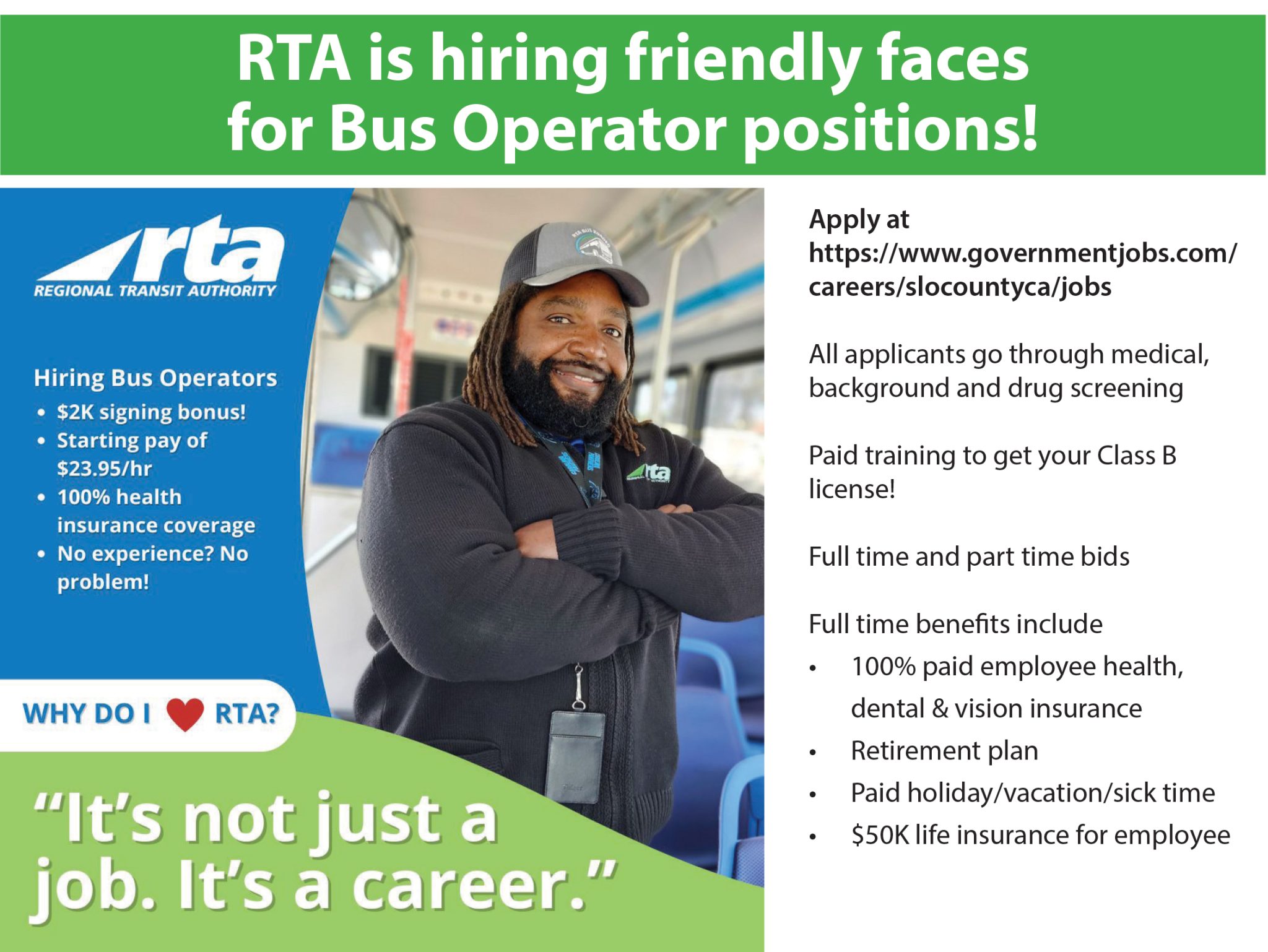 Jobs and Internships | San Luis Obispo Regional Transit Authority